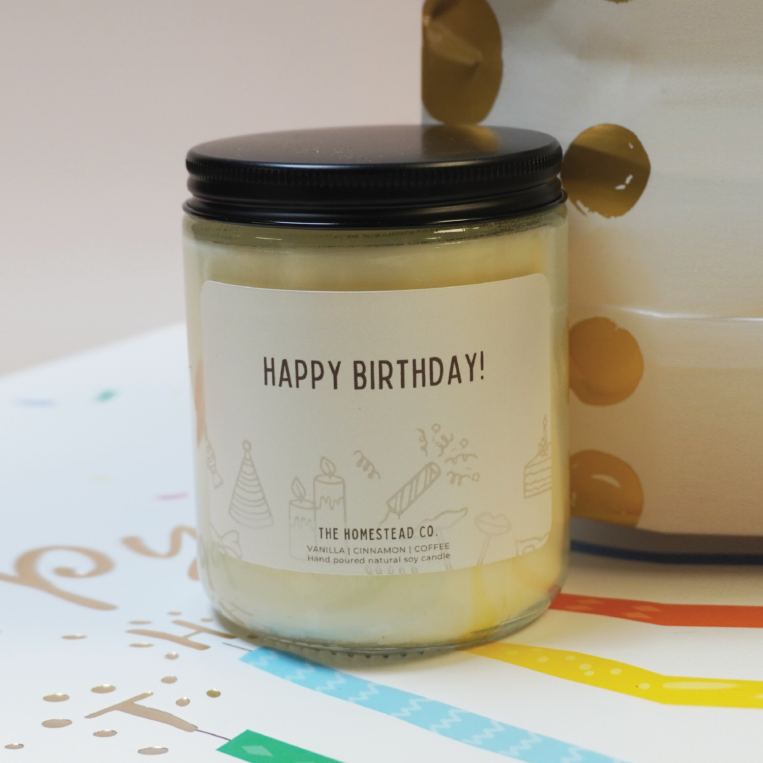 "Happy Birthday" Gifting Candle – The Homestead Co